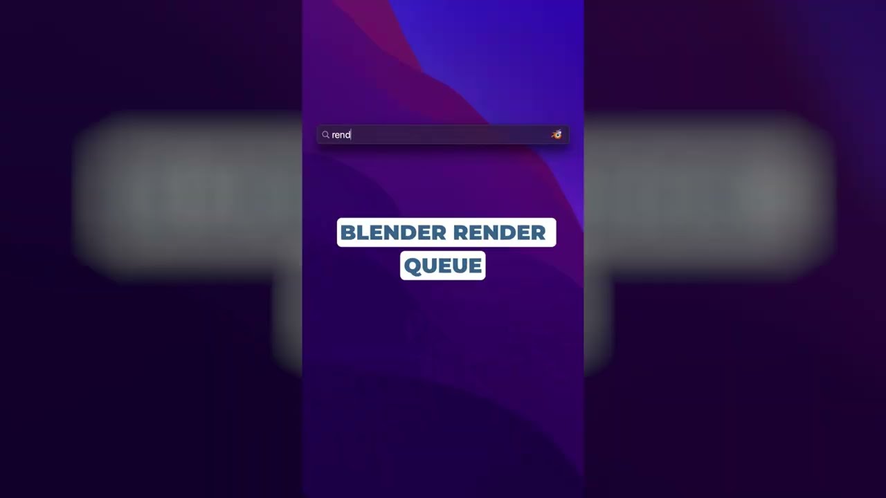 Blender Render Queue Promo