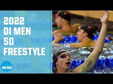 Men's 50 yard freestyle | 2022 NCAA swimming championships