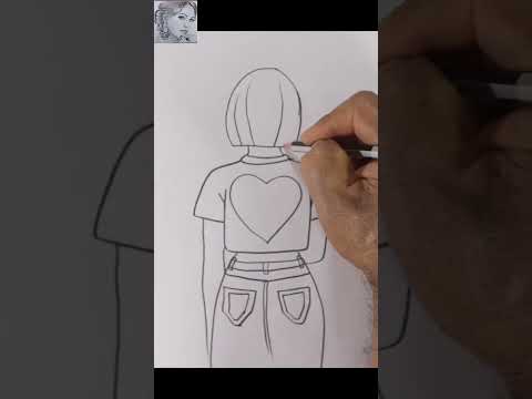 How to draw BTS girl step by step #Shorts