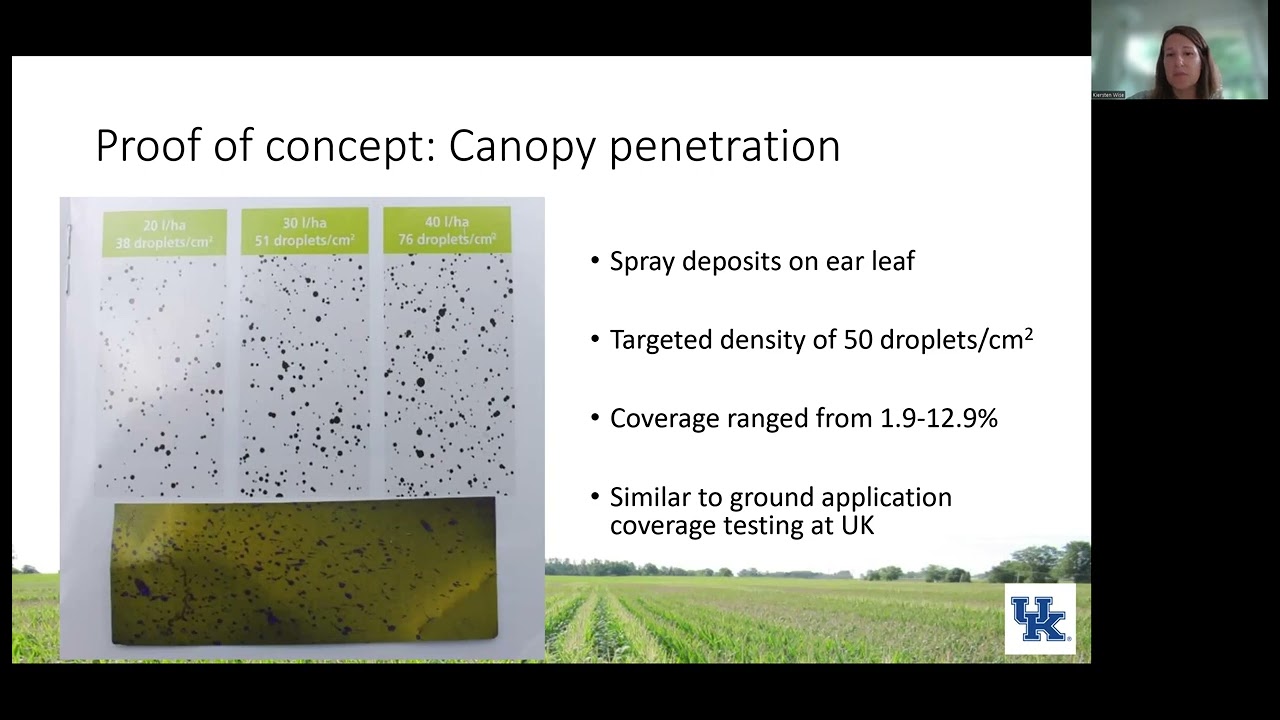 Drone Technology for Corn Fungicide Application