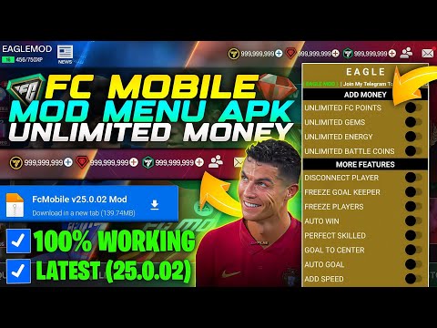 FIXπΈ!! Fc Mobile MOD MENU V25.0.02 | Unlimited Money, Fc Points | Fc Mobile MOD MENU | FC MOD APK