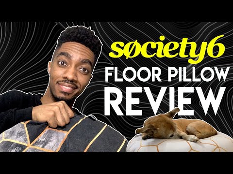 Society 6 Floor Pillow Review | Society 6 Unboxing |RE