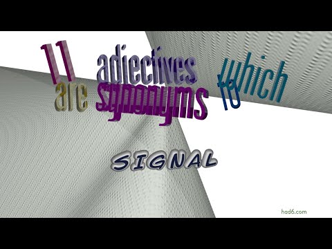 signal - 11 adjectives similar to signal (sentence examples)