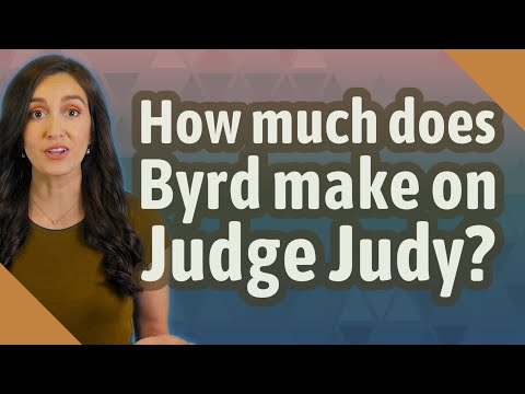 How much does Byrd make on Judge Judy?