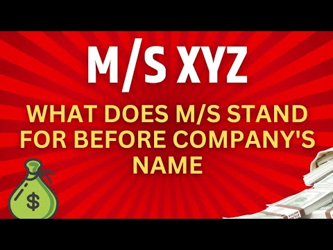 What is m/s in company name | m/s prefix in firm name meaning | m/s meaning in english