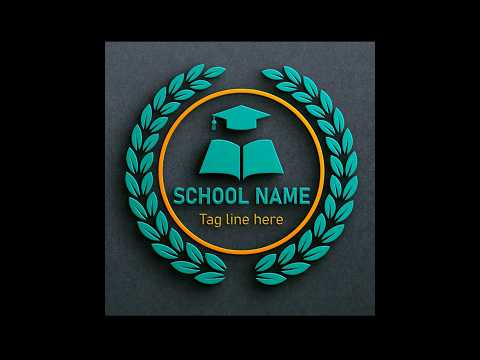 school logo design #youtubeshorts #rasheedrgd #design #youtubevideos #ytshorts #illustrator