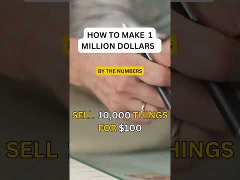 How to Make 1 Million Dollars - by the numbers #shorts #business #chatgpt