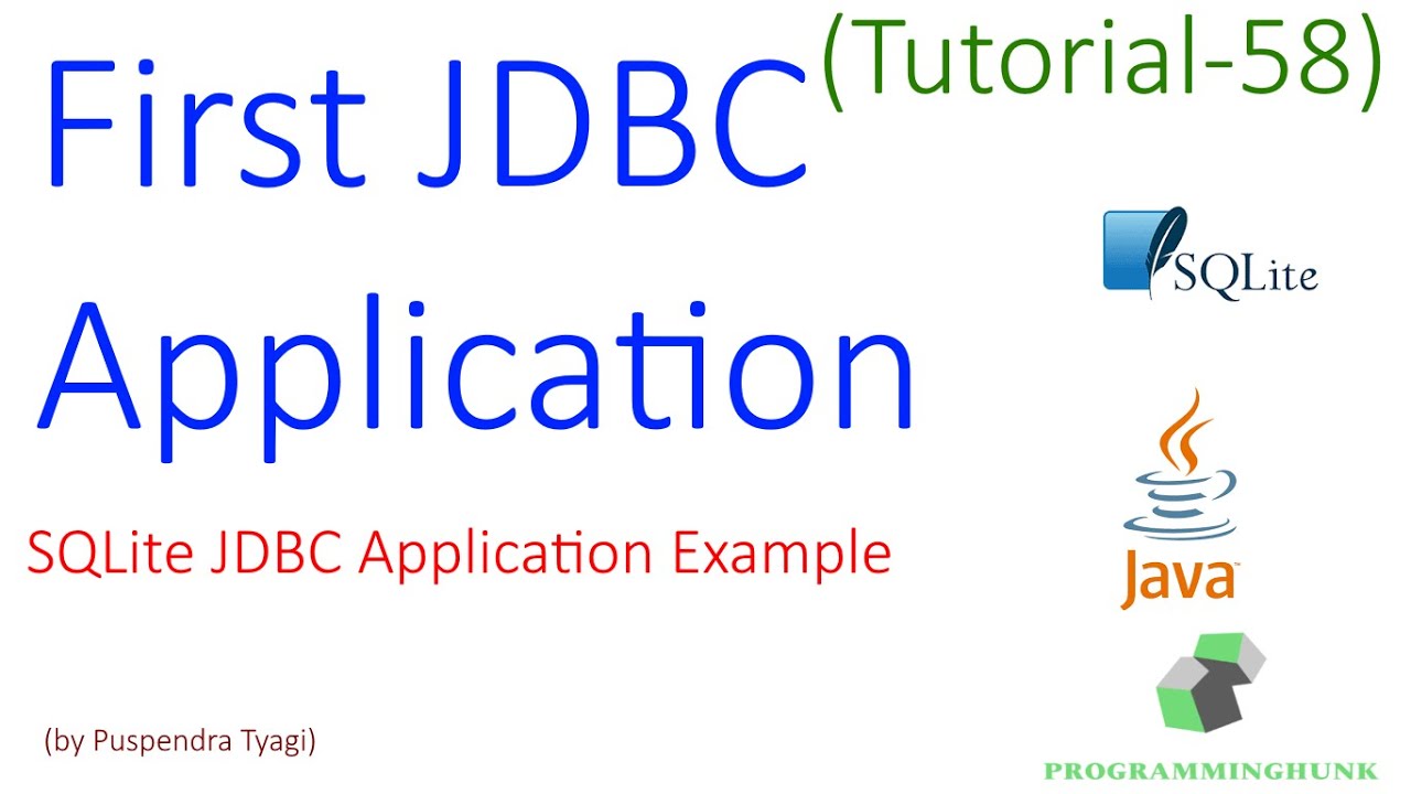 Creating SQLite JDBC Application | First JDBC Program | Java Tutorial - 58 | latest | 2020