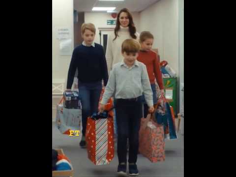 Wow !Prince Lious lead the way,princess Catherine her children donating items to food bank in London