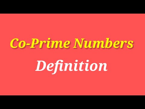 co prime number definition with example in english