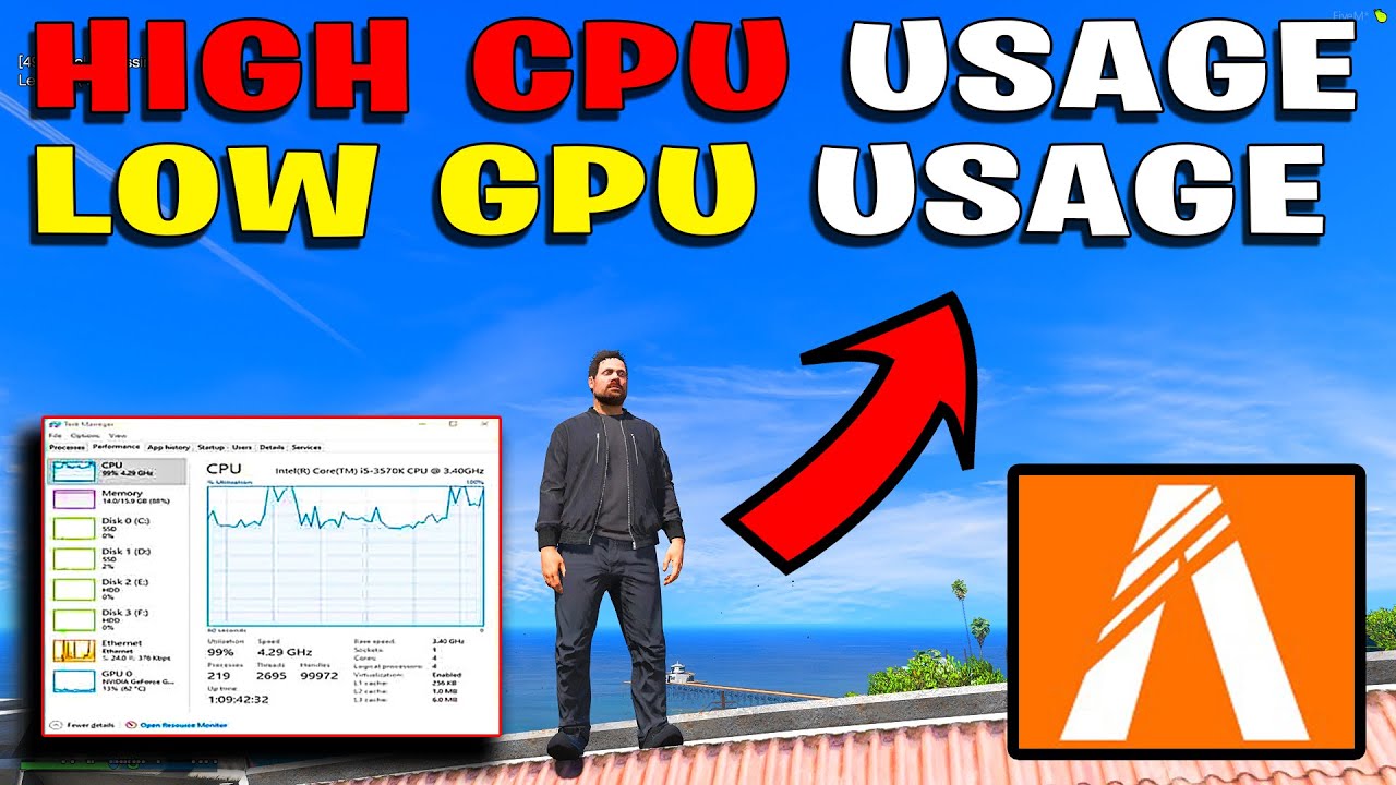 FiveM (GTA 5)  High CPU usage and low GPU usage Fix in 2026!
