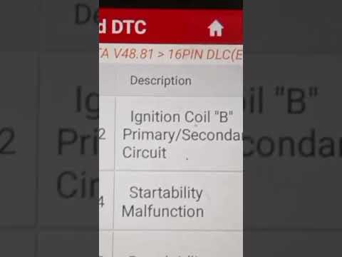 Check light code [" P0352"] Ignition coil ("B") Primary/ secondary'' circuit