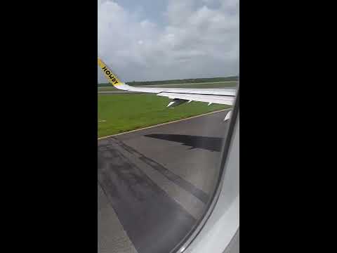 Spirit Airlines flight NK142 2020-8-05 Takeoff from SDQ