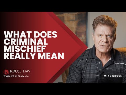 WHAT DOES CRIMINAL MISCHIEF REALLY MEAN?
