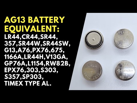 AG13/A76/LR44 Watch battery Equivalent