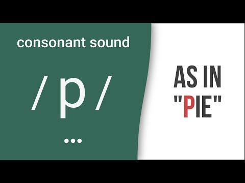 Consonant Sound / p / as in "pie" - American English Pronunciation