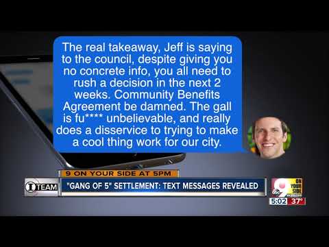 'Gang of 5' text messages revealed