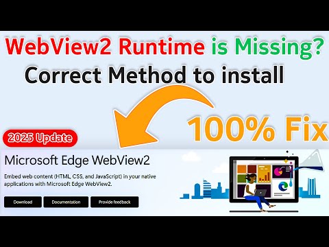 Microsoft Edge WebView2 Runtime is Missing Install Web View 2