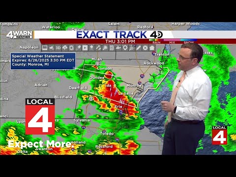 Tracking severe weather as storms move through Metro Detroit