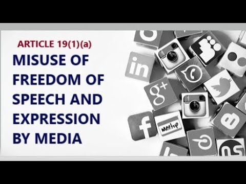 Freedom of Speech and Expression I Article 19(1)(a)