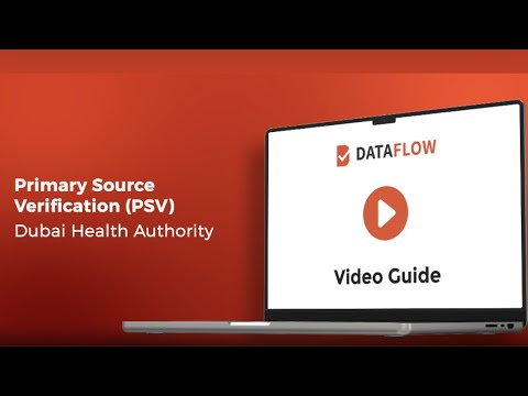 DHA - How to apply to DataFlow for the Dubai Health Authority, UAE