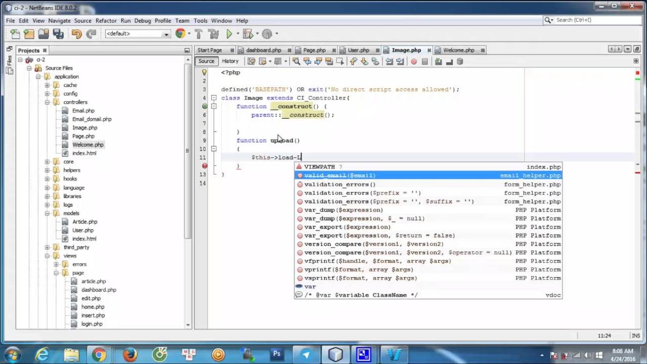 Thietke102 - codeigniter - Upload Image part 1/3