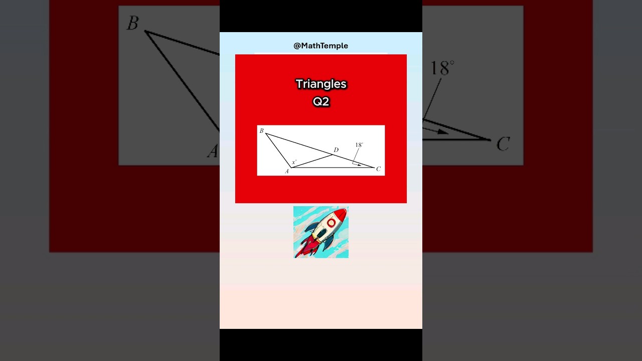 Triangles Q2 #maths #satmath #geometry #teacher #mathematics