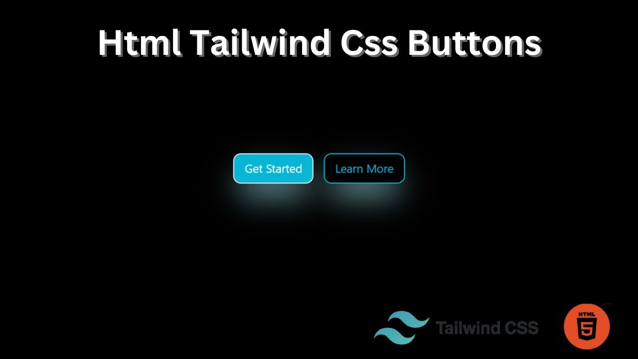 Simple Html Tailwind CSS Transparent Button | Html Tailwind Button Hover Effect