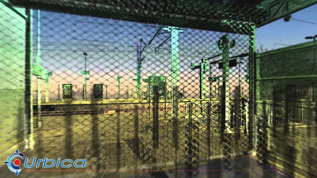 Visite virtuelle d'une gare - nuage de points