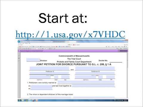 How to Complete a Joint Petition for Divorce in Massachusetts (A.K.A. "1A)