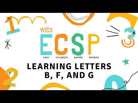 Learning Letters B, F, and G