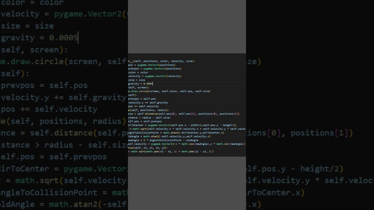 Tutorial to bouncing ball. #bouncingballs #tutorial #pygame #python #programming #developing
