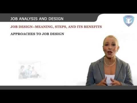 JOB ANALYSIS AND DESIGN