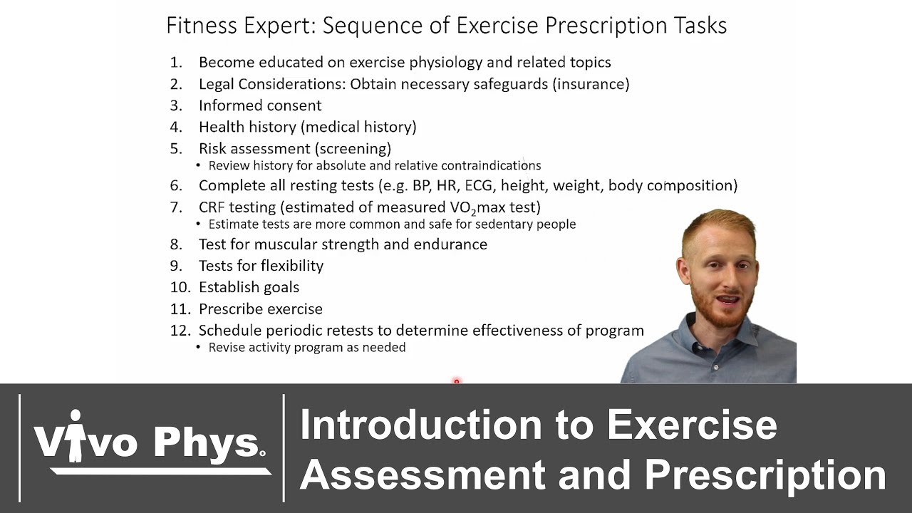 Understanding Exercise Assessment and Prescription: A Comprehensive ...