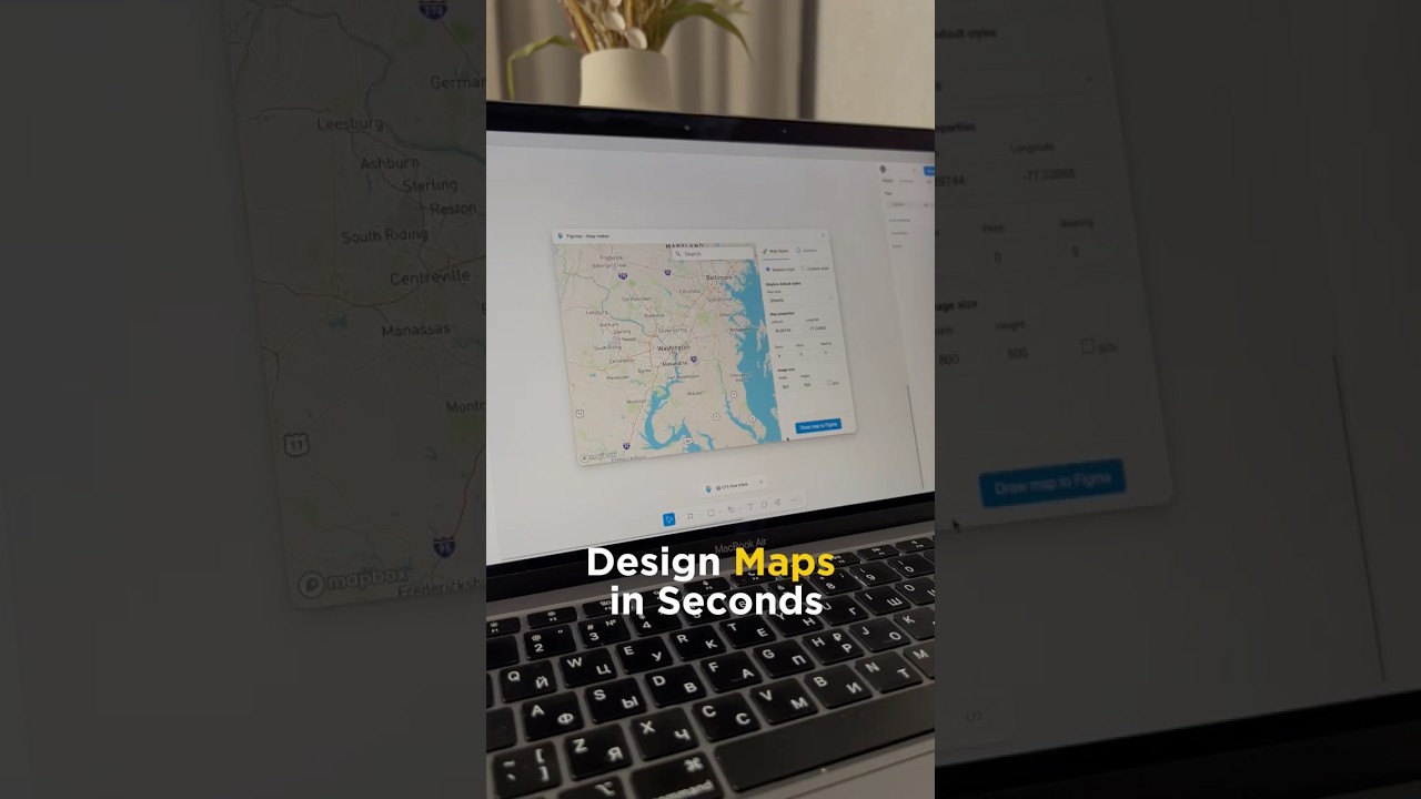 Design Maps in Figma with Plugins in Seconds⚡️ #webdesigner #uitips #uiuxdesigner #uidesign #figma
