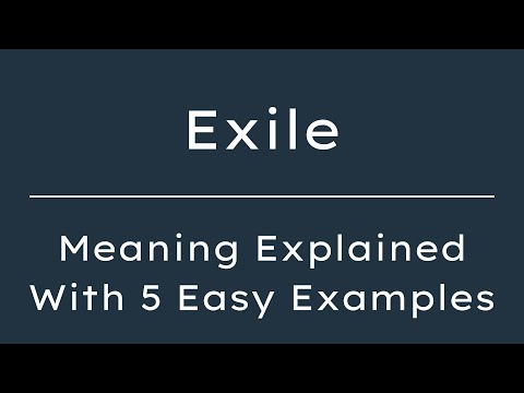 What Does Exile Mean? Exile Meaning in English With 5 Example Sentences