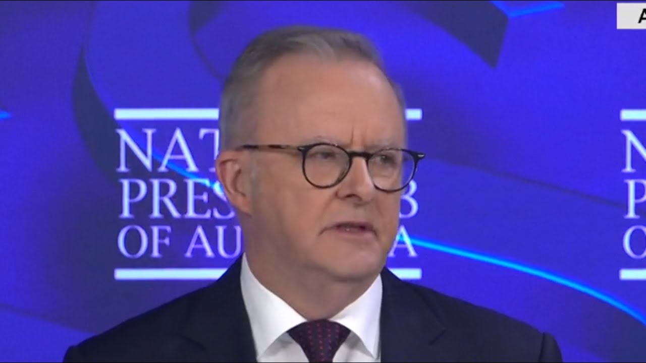 Anthony Albanese announces gambling ad reforms in National Press Club address