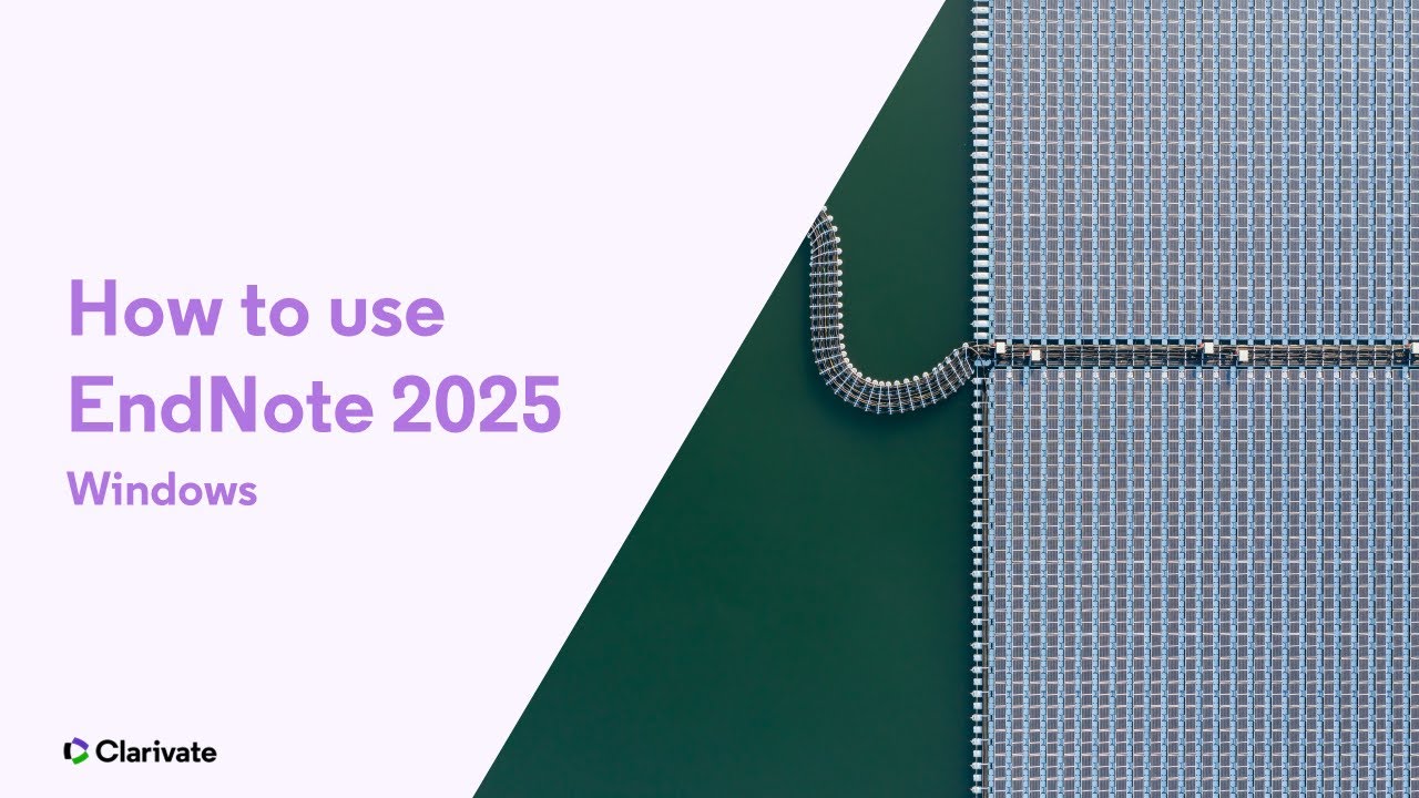 How to use EndNote 2025 in three minutes (Windows)