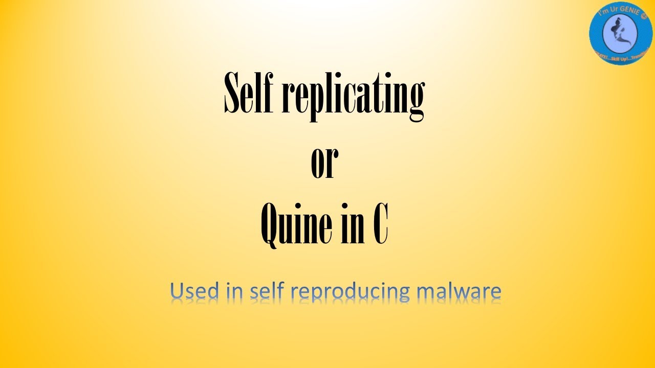 Print source code of C code without any inputs | Quine