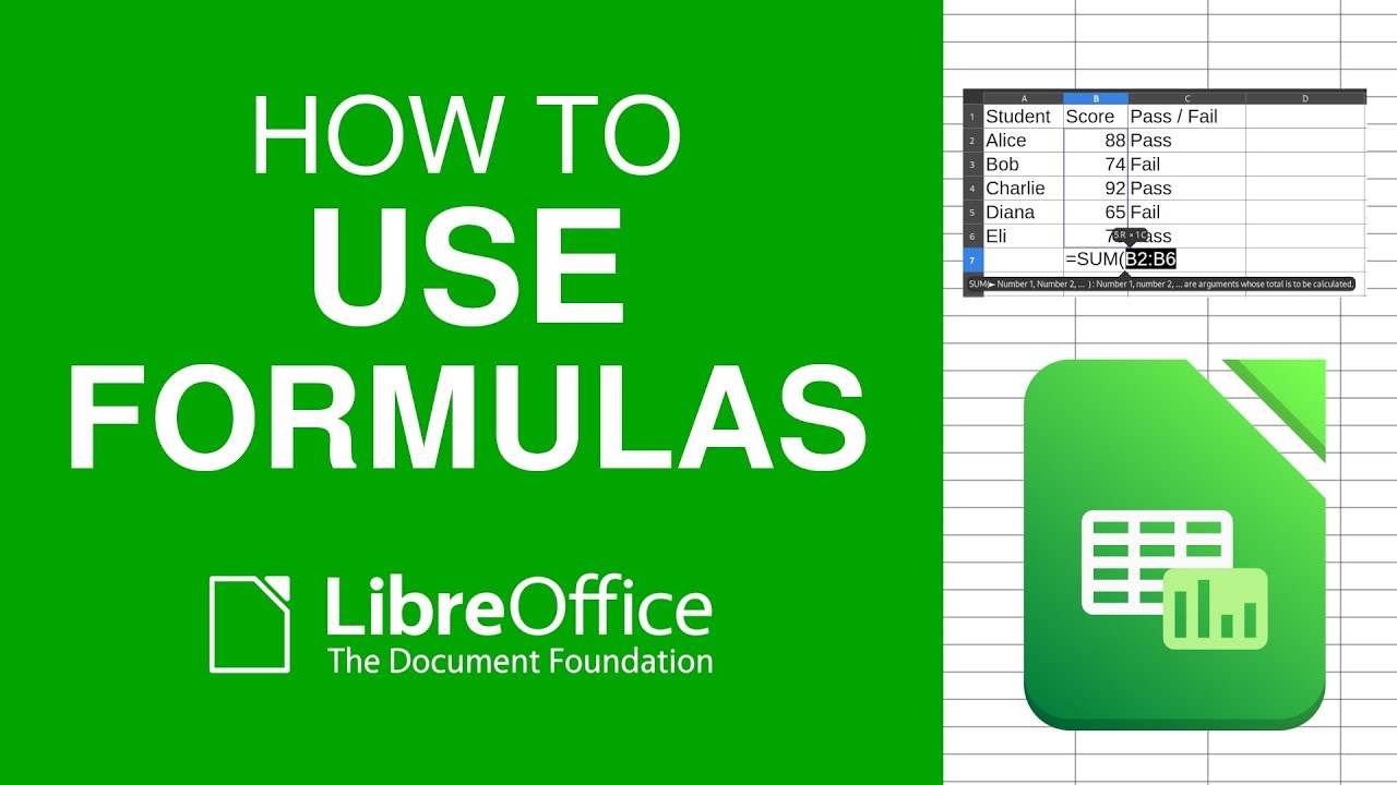 Basic Formulas Every LibreOffice Calc User Should Know (Beginner Tutorial)