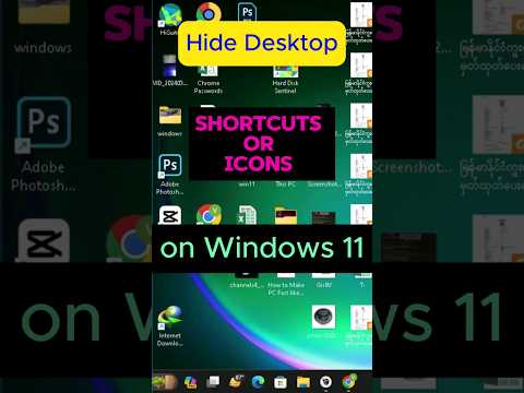 Hide Desktop Shortcuts or Icons on Windows 11