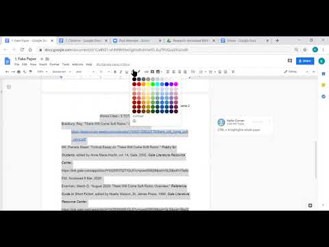 How to format your MLA Literary Analysis Paper
