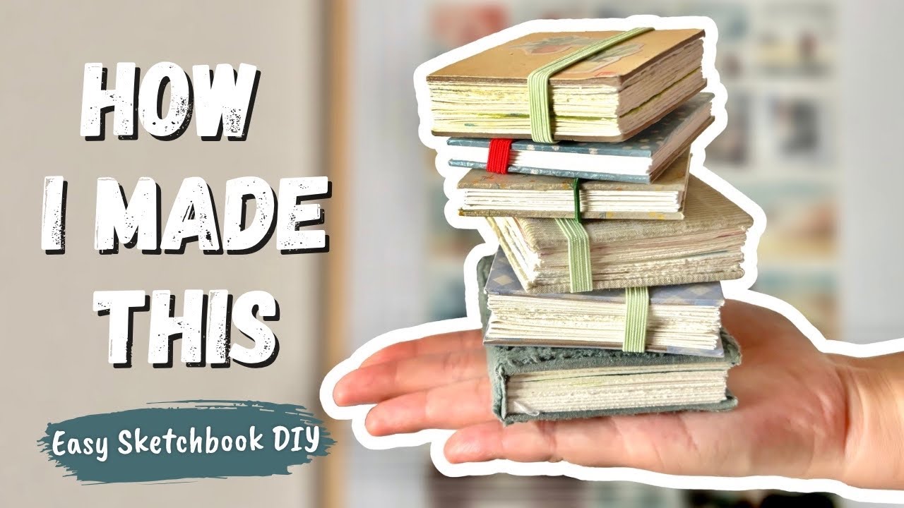 Make a Tiny Watercolor Sketchbook With Me ✧