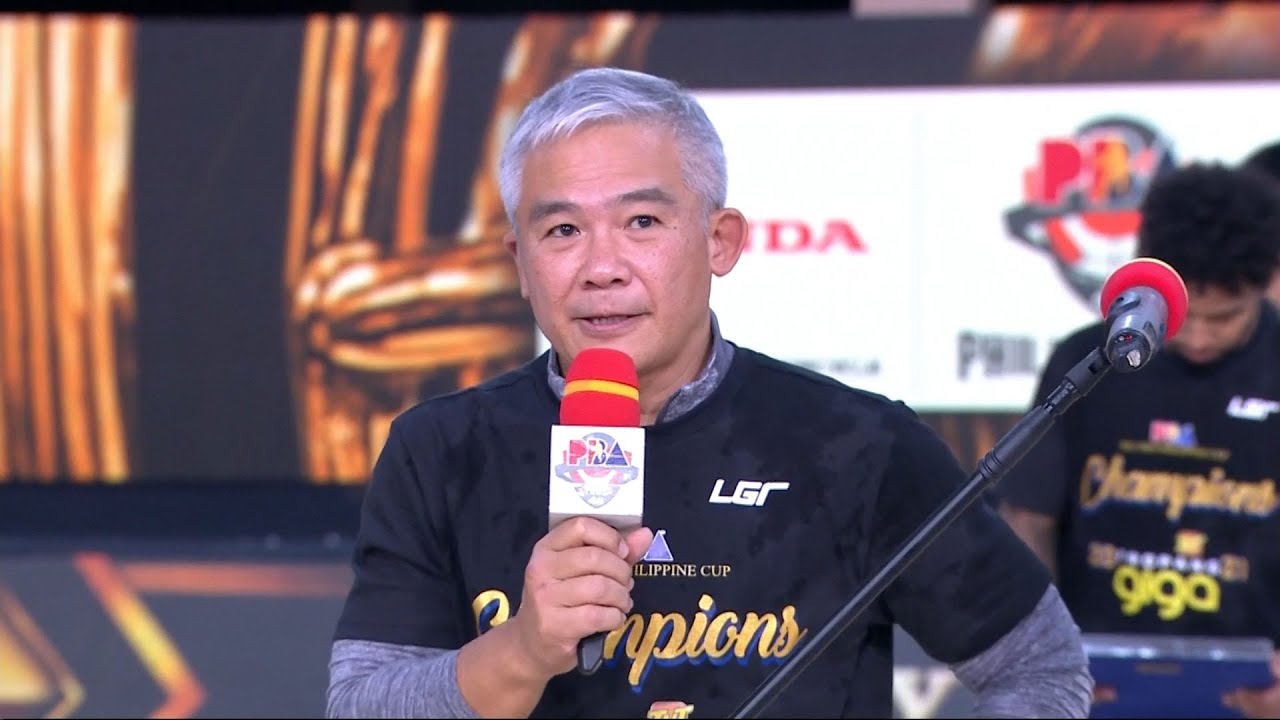Coach Chot Reyes Championship Interview | 2021 Pba Philippine Cup ...