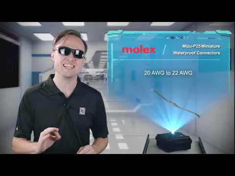 Molex Mizu-P25Miniature Waterproof Connectors - Tech Specs | TTI, Inc.