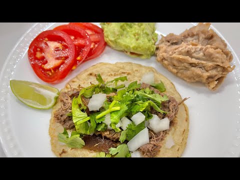 Lengua (Beef Tongue) BARBACOA Tacos 🌮 | Slow Cooker Recipe | High Protein Breakfast | Gluten Free
