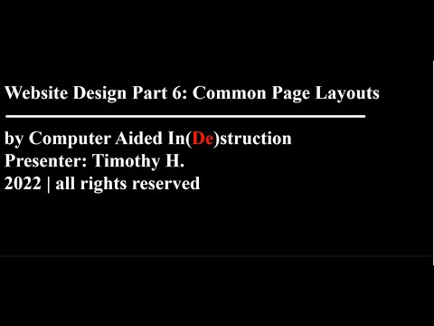 Website Design Part 6: Common Page Layouts – homedesign-guide