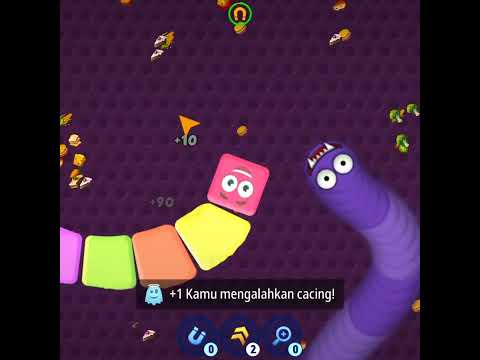 🐍WormsZone Magic Gameplay Big Food #19