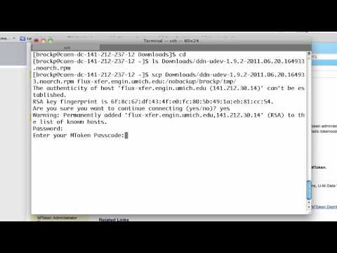 Transfer Host SCP Example