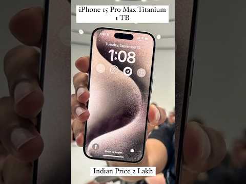 iPhone 15 Pro Max 1 Tb Indian Price ₹2 Lakh 😱🤯😨 #shorts #short
